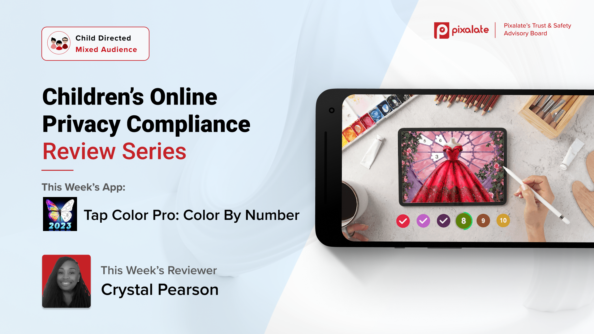 Pixalate's COPPA Manual Reviews: 'Tap Color Pro: Color by Number'